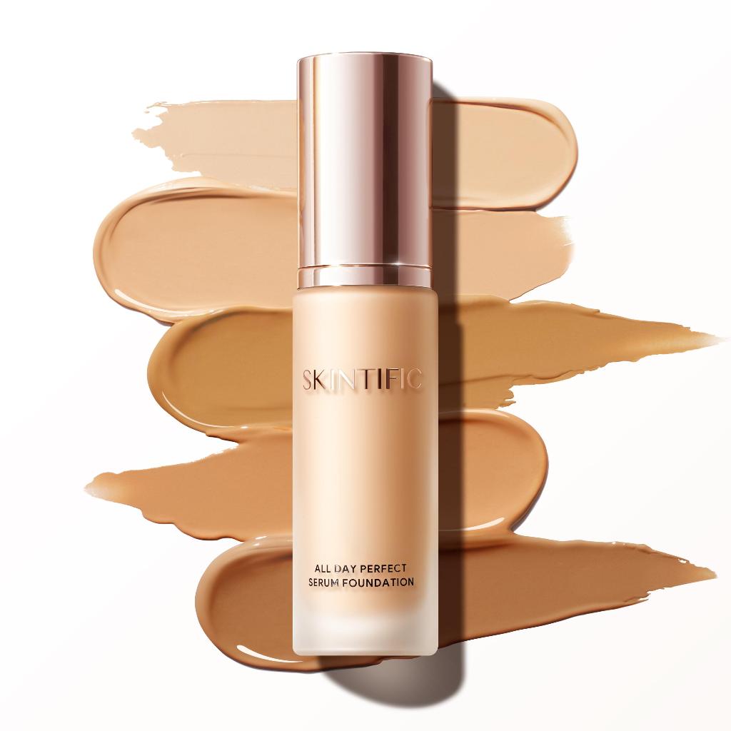 Jual SKINTIFIC All Day Perfect Serum Foundation Full Coverage | Shopee ...