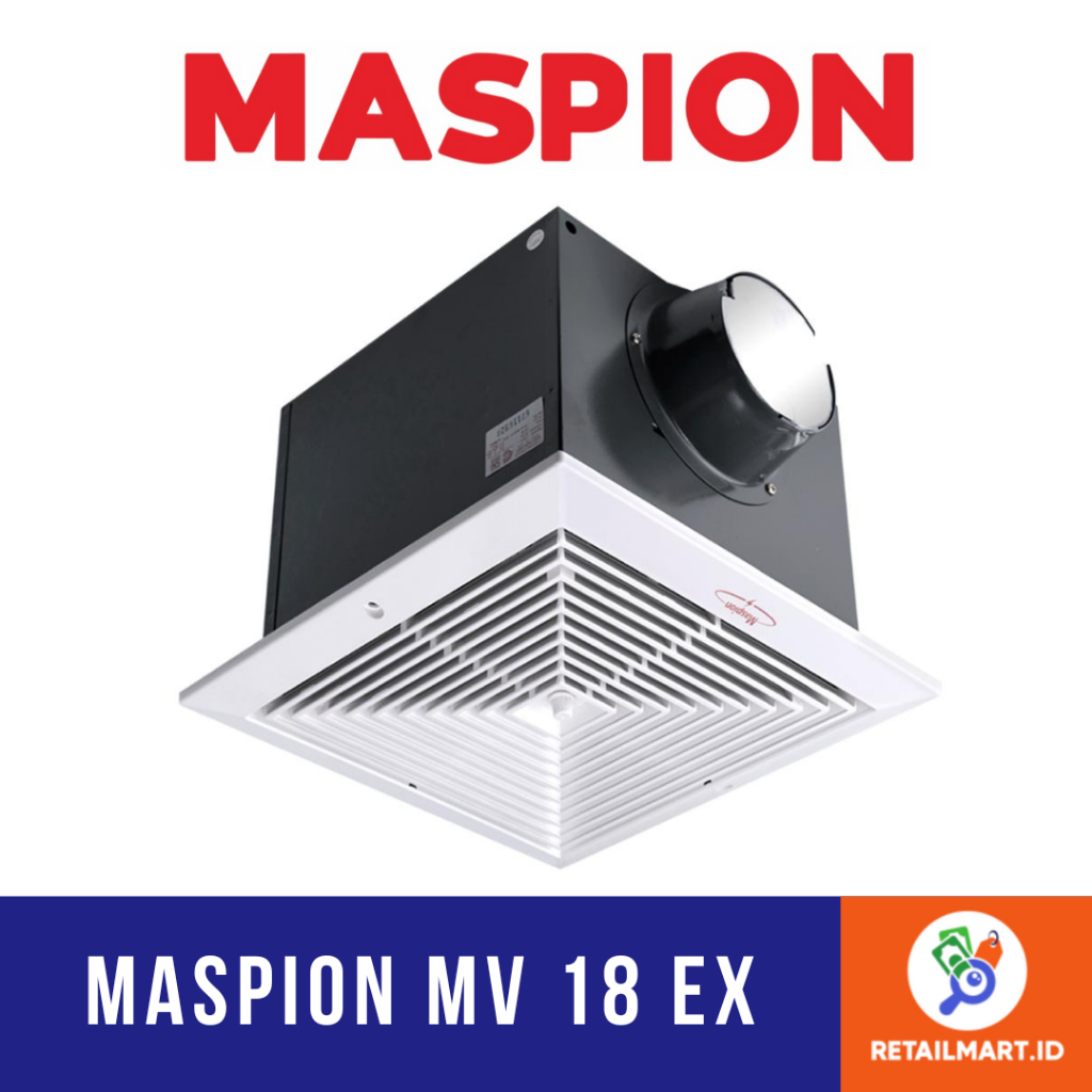 Jual MASPION : MV-18EX CEILING EXHAUST FAN 7 INCH / EXHAUST PLAFON ...