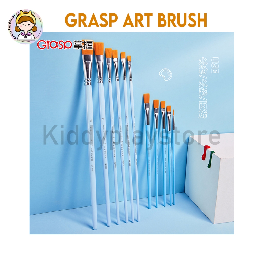Jual Kuas Grasp / Grasp Art Brush / Kuas Lukis Grasp Flat Profesional ...