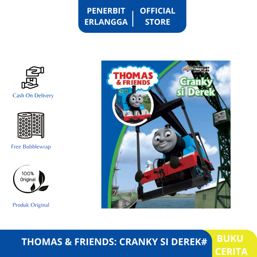 Jual BUKU CERITA ANAK: THOMAS & FRIENDS: CRANKY SI DEREK# -ERLANGGA | Shopee Indonesia