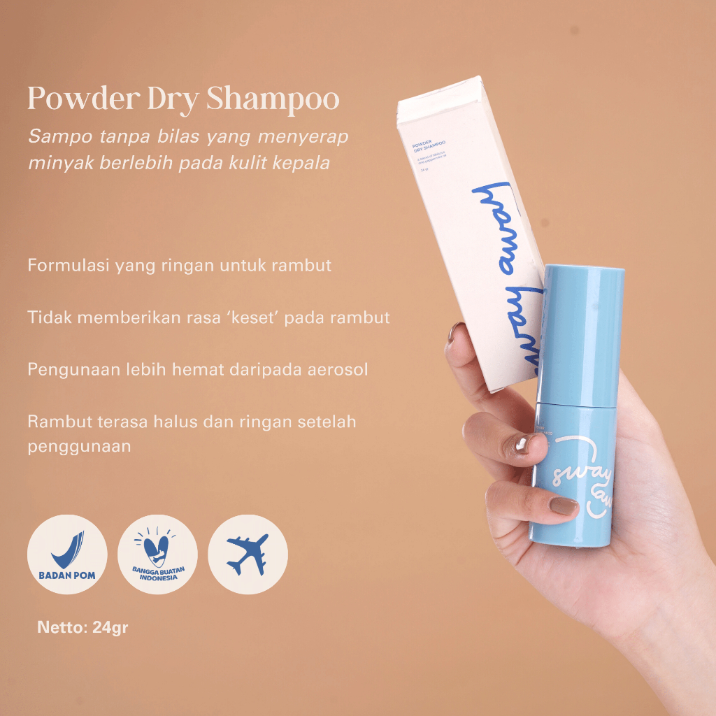 Jual Sway Away - Powder Dry Shampoo | Anti Lepek | Anti Minyak | Hair ...
