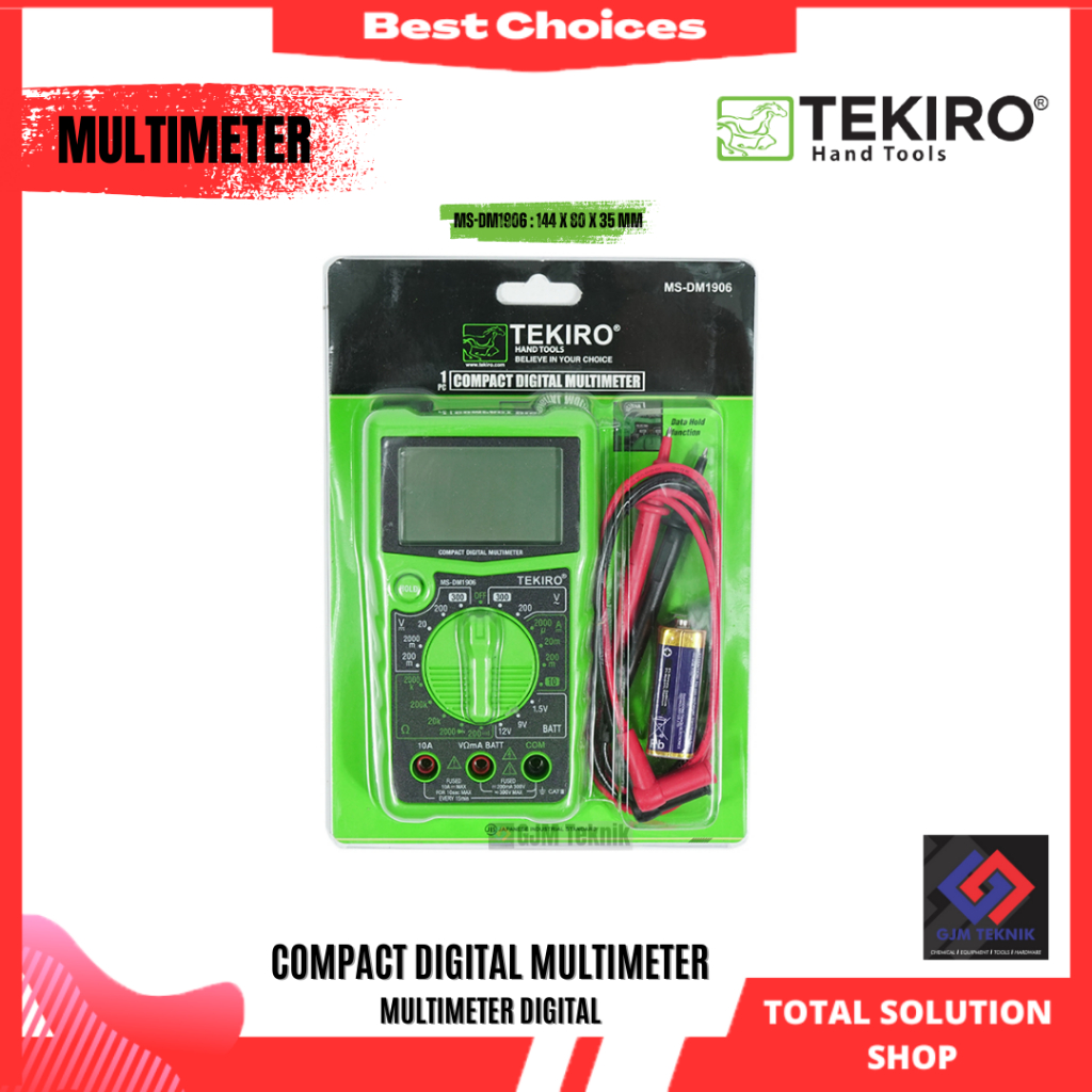 Jual Compact Digital Multimeter - Tekiro MS-DM1906 - multimeter tekiro ...