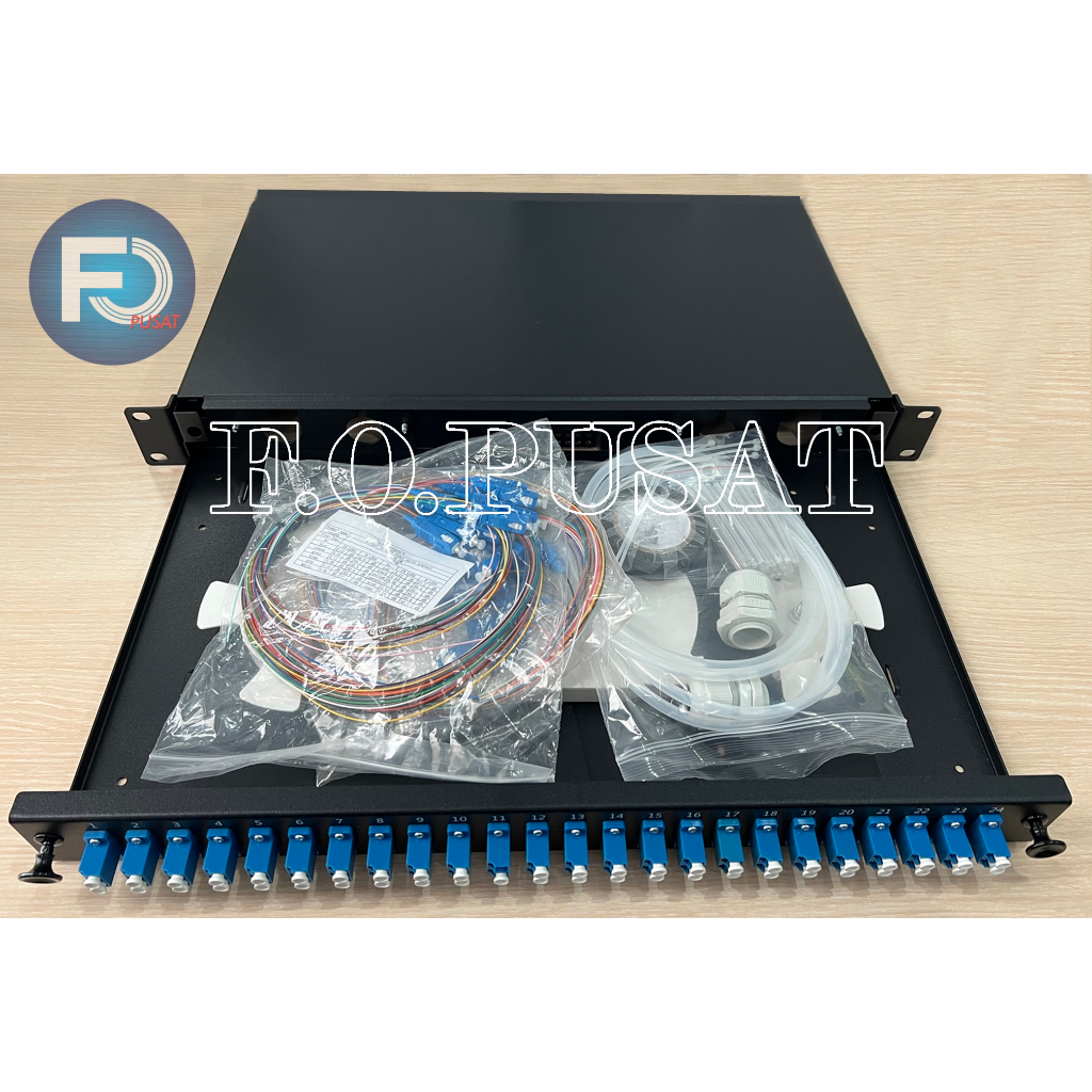 Jual OTB 24 core / ODF FTTH rackmount 24 core SC Kosongan / OTB 24 Core ...