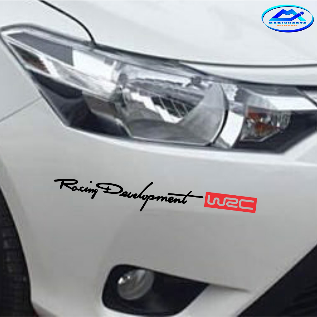Jual STICKER RACING DEVELOPMENT WRC BUMPER MOBIL STIKER CUTTING ...