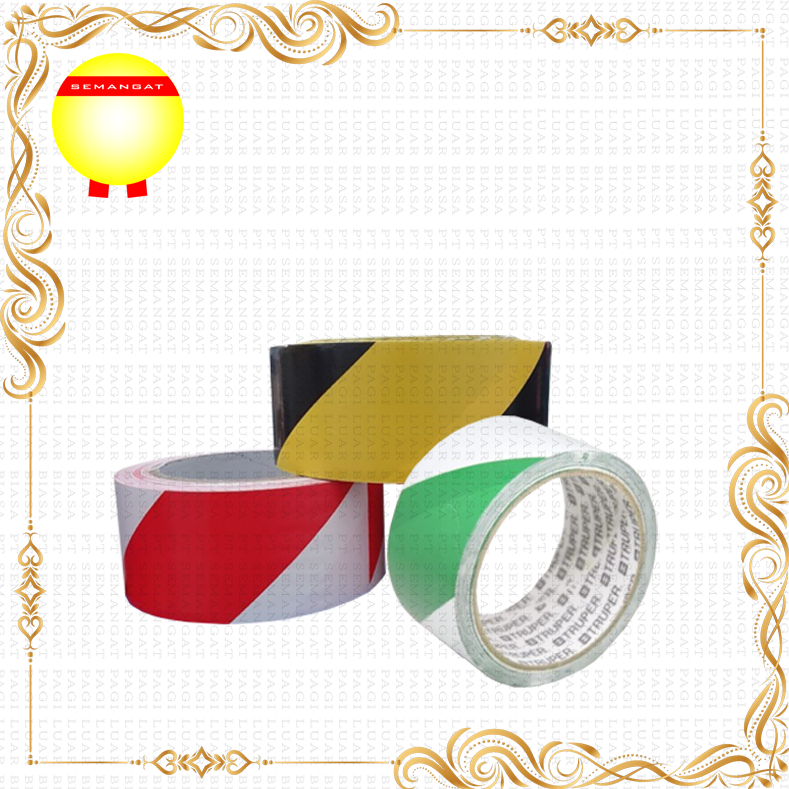 Jual Demarkasi Lantai Bergaris (48 mm x 33 m) | Shopee Indonesia