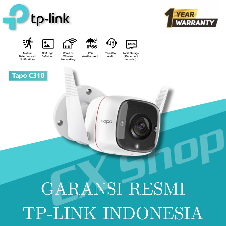 Jual TP-Link Tapo C310 Outdoor 2K 3MP HD Wi-Fi CCTV Camera ...