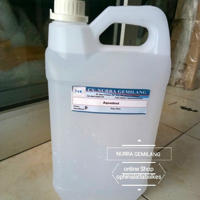 Jual Aquadest 5 L / 5liter | Shopee Indonesia