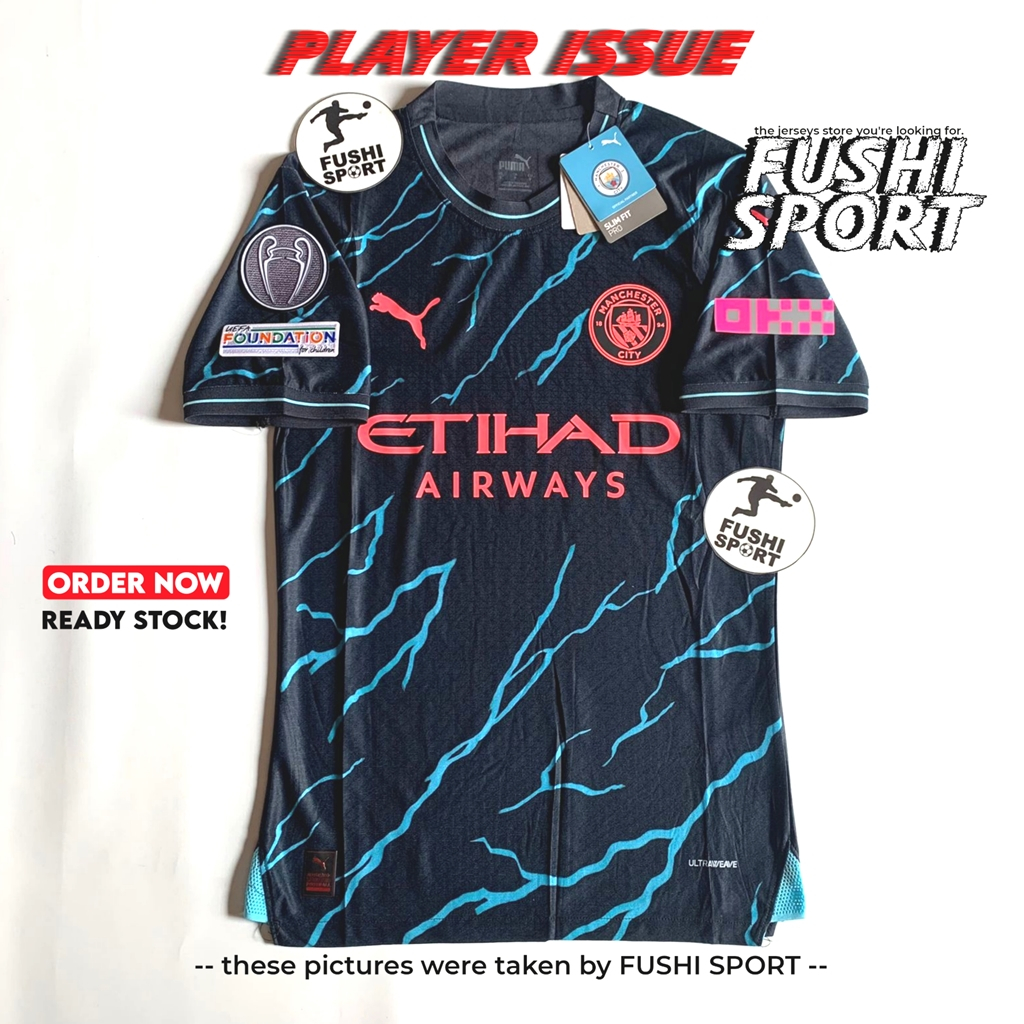 Jual Player Issue Jersey Baju Bola City 3rd Third 2023 2024 Evoknit