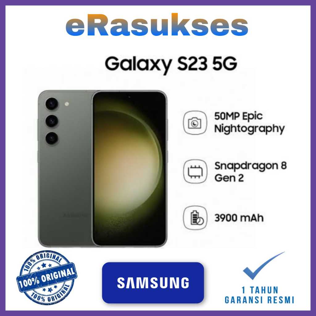 Jual SAMSUNG GALAXY S23 5G 128GB 256GB GARANSI RESMI | Shopee Indonesia