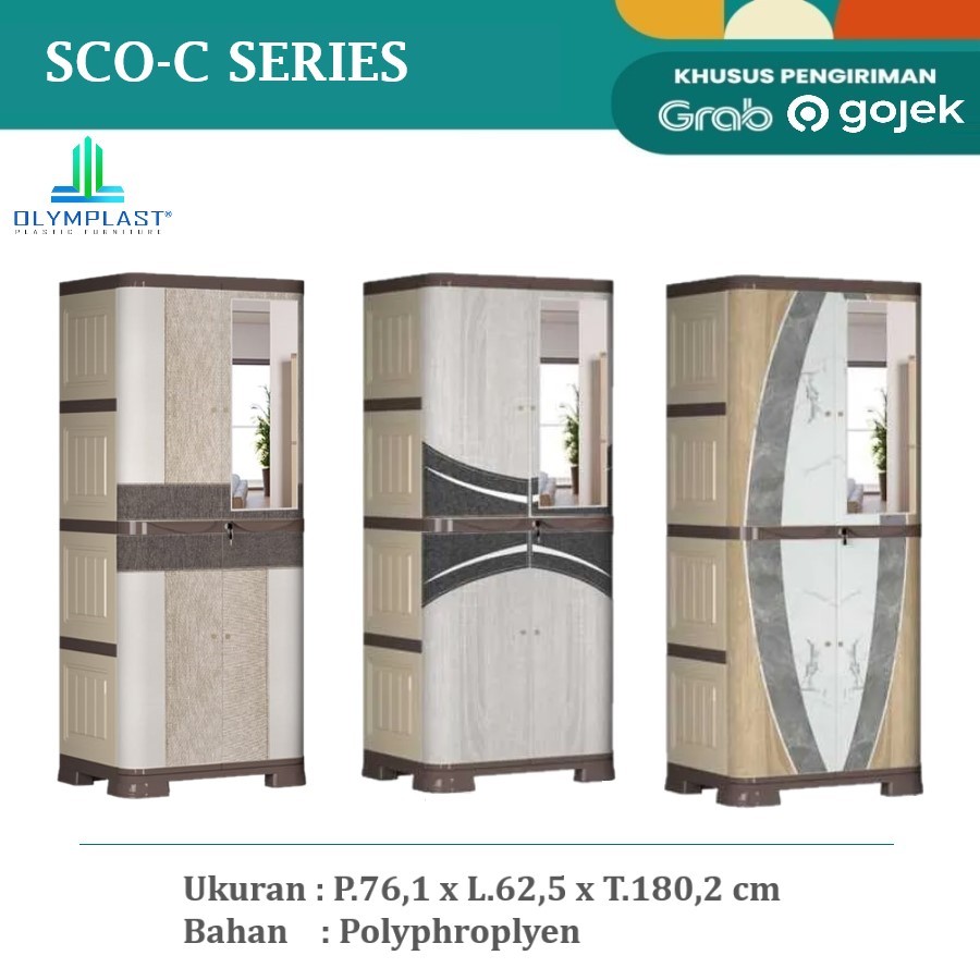 Jual Lemari Pakaian 2 Pintu Plastik | Lemari Baju 2 Pintu Olymplast ...