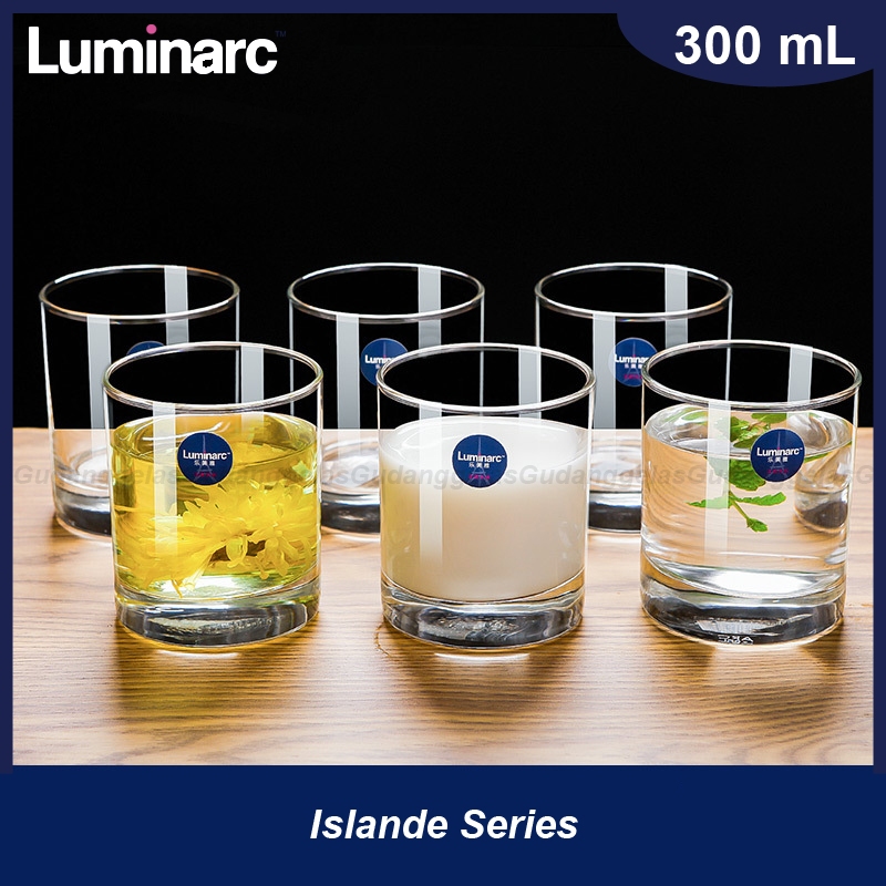 Jual 1 SET 6 PCS LUMINARC ISLANDE 30 CL/LUMINARC OLD FASHIONED/WHISKY ...