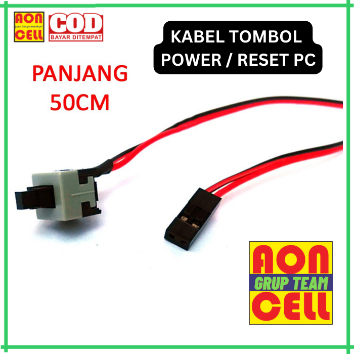 Jual KABEL TOMBOL POWER ATAU RESET SWITCH FRONT PANEL KOMPUTER PC ...