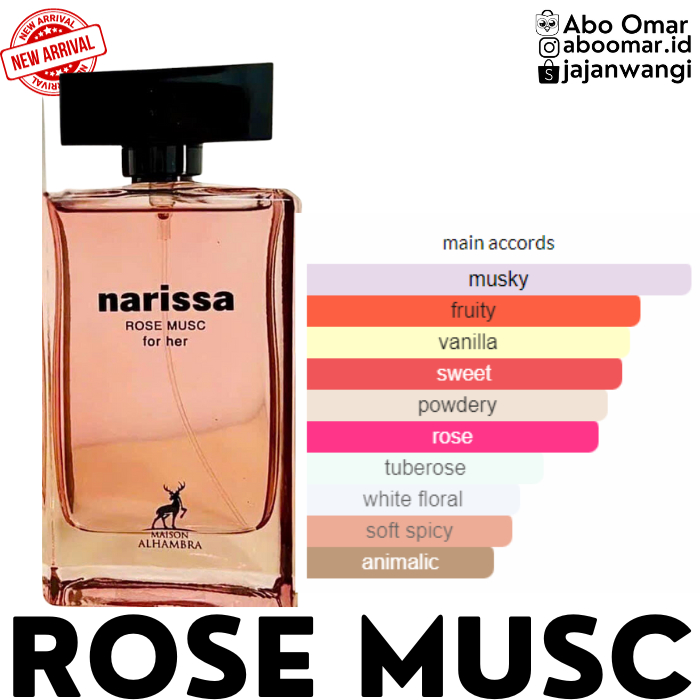 Jual NARISSA FOR HER ROSE MUSC Maison Alhambra Lattafa Perfume For ...