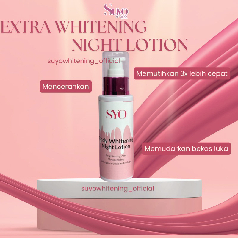 Jual Suyo Extra Whitening (Nigh Lotion) | Shopee Indonesia