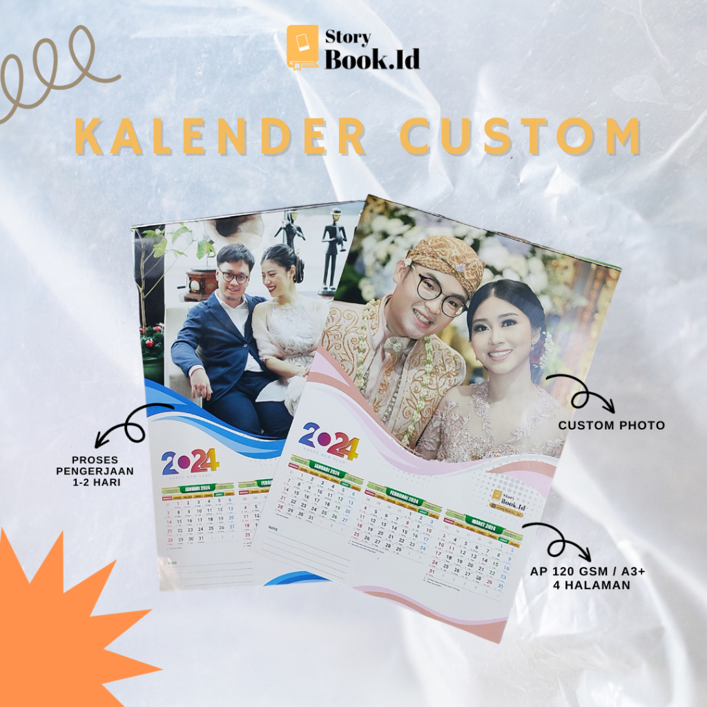 Jual KALENDER CUSTOM 2 HARI JADI / KALENDER DINDING / KALENDER A3 ...