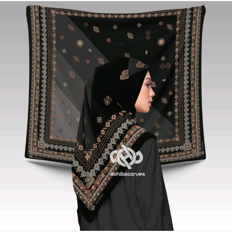 Jual Layla Series By Sohib Scarves Hijab Segiempat Voal Motif Sublime ...