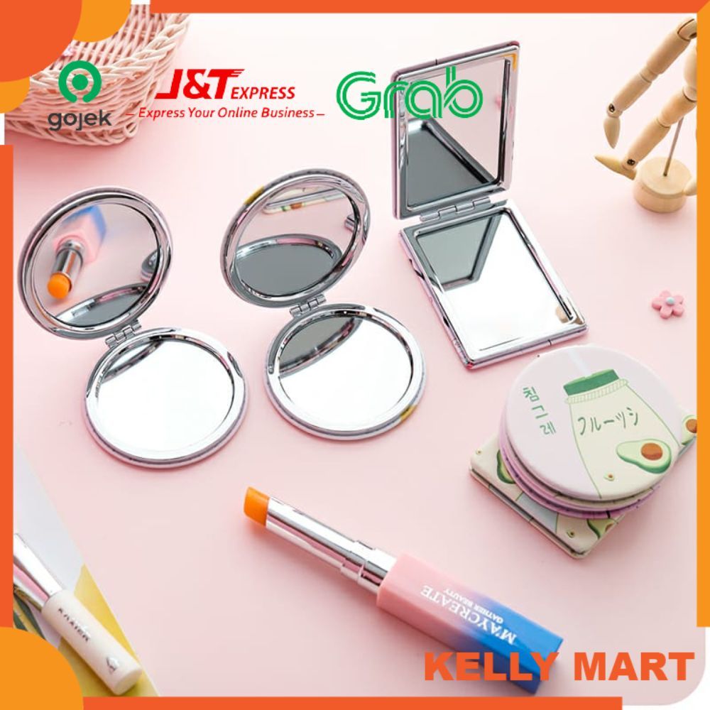 Jual Cermin Kaca Rias Makeup Cermin Saku Kaca Lipat Kaca Mini Cermin ...