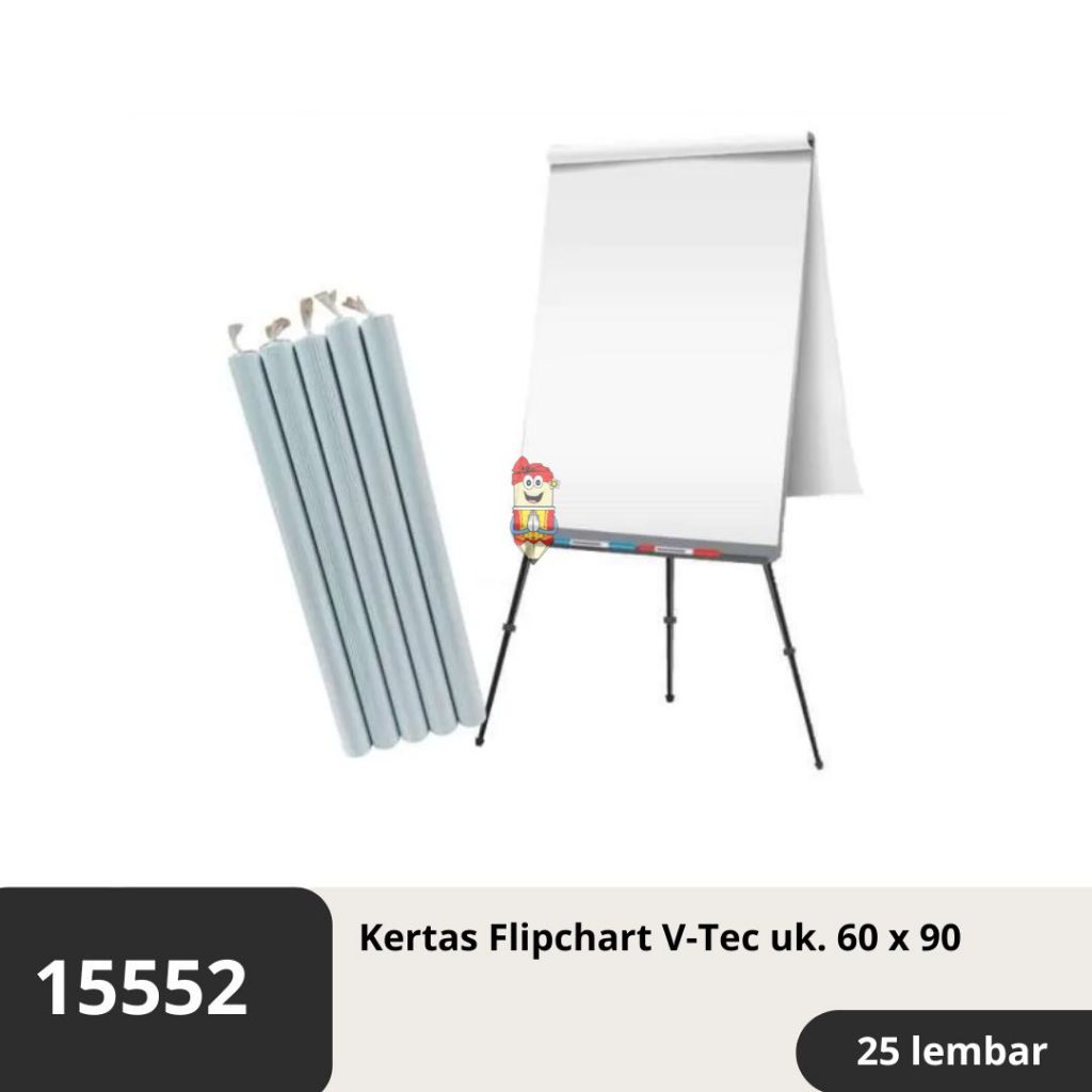 Jual Kertas Presentasi / Flipchart Paper V-Tec uk. 60 x 90 | Shopee ...