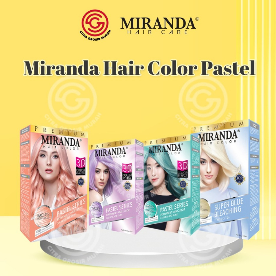 Jual MIRANDA Hair Color Pastel Series 30ml Permanent || Cat Rambut ...