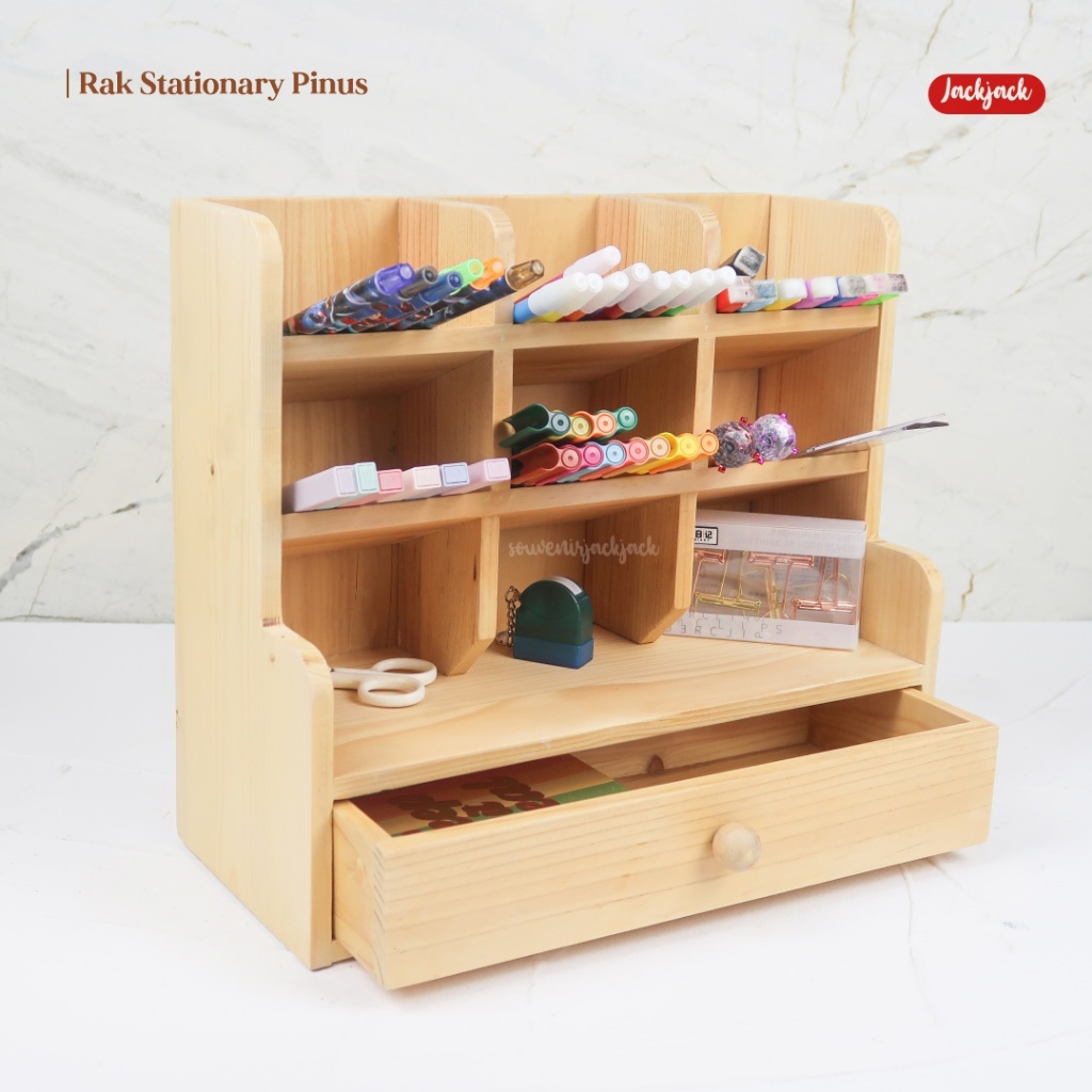 Jual RAK STATIONARY PINUS / TEMPAT PENCIL / RAK SERBAGUNA | Shopee ...