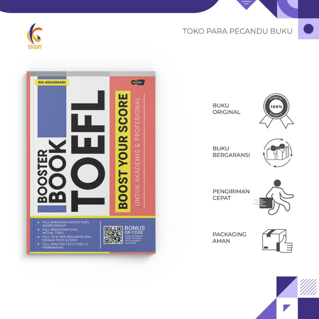 Jual Buku Referesi - Booster Book TOEFL - CMedia - Bukukaluku Smart ...