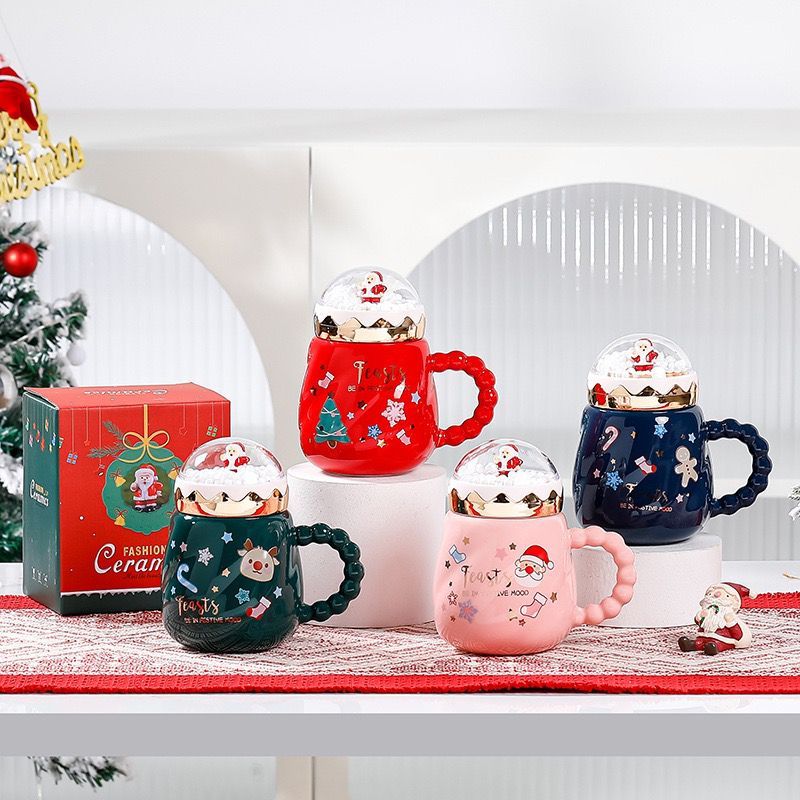 Jual Mug Christmas Snowball Kado Natal Unik / Hampers Gelas Natal ...