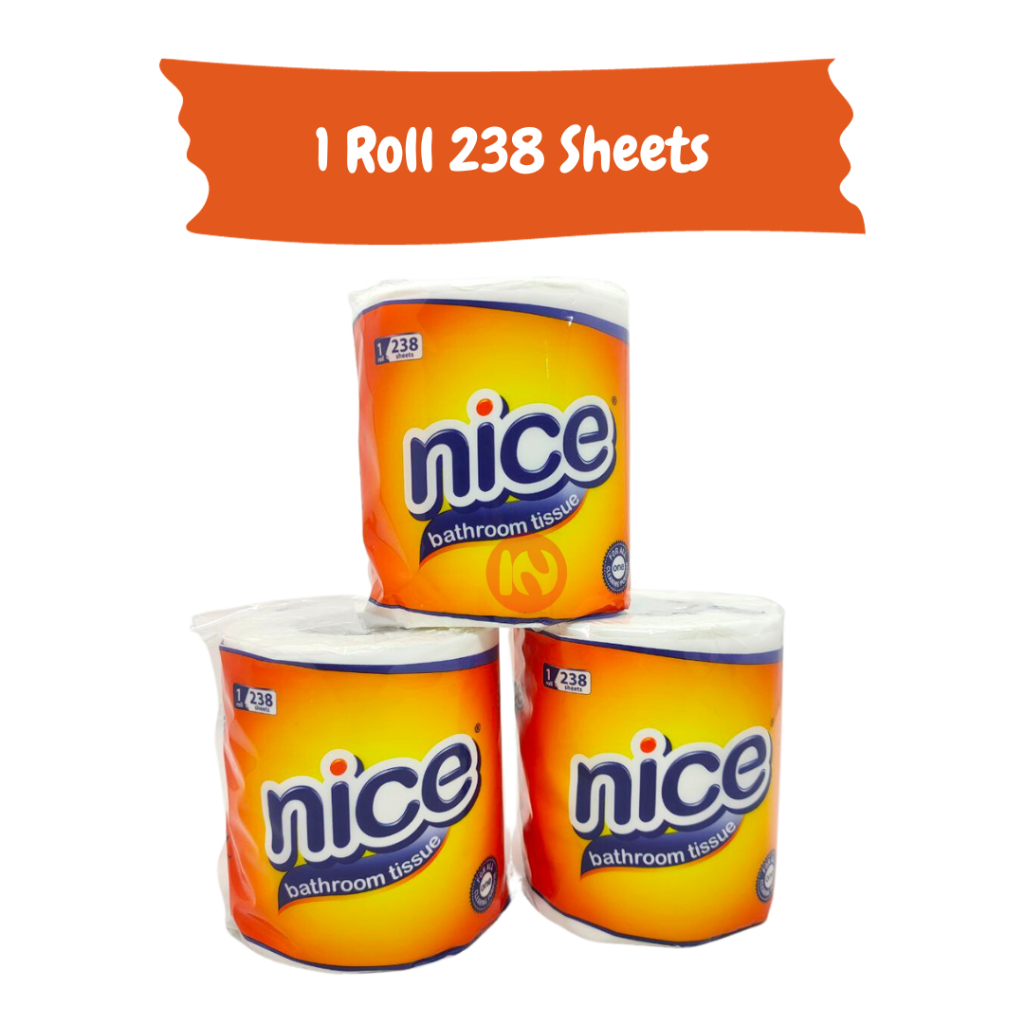Jual Nice Tisu Toilet Roll 238 Sheets / Bathroom Tissue / Kamar Mandi ...