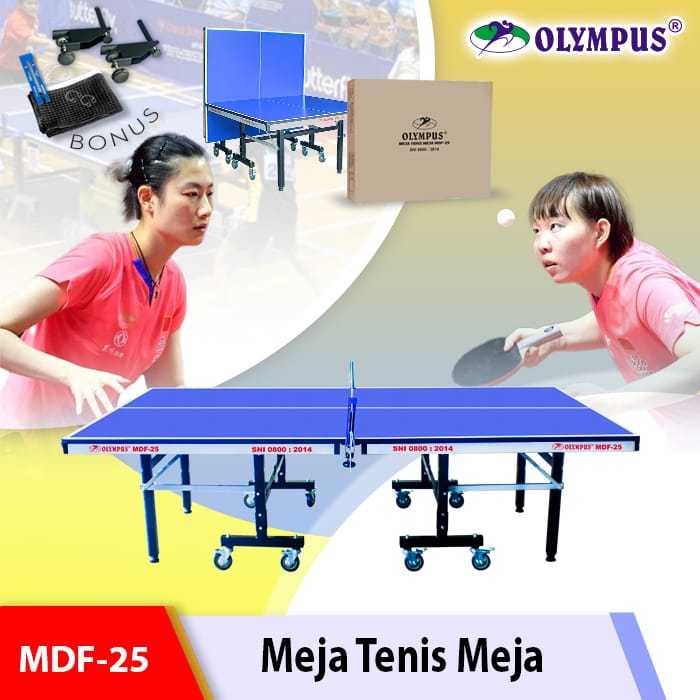 Jual Olympus Meja Tenis Meja MDF-25 Meja Pingpong SNI Tebal 25mm | Shopee Indonesia