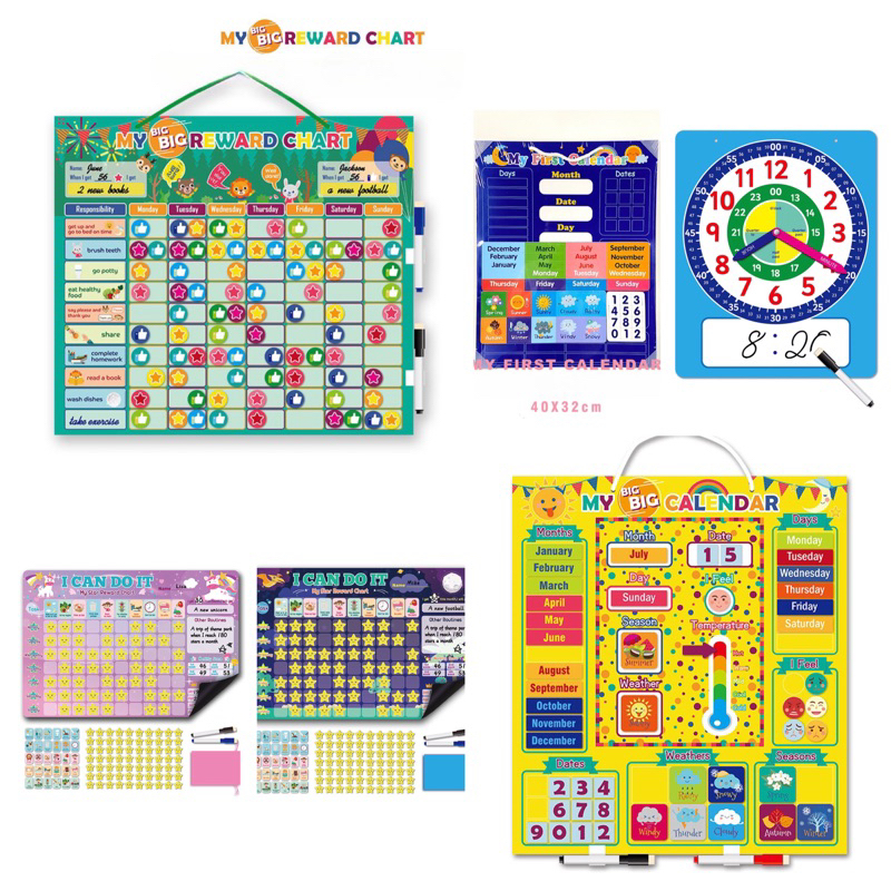 Jual Jumbo Reward Chart Board Anak Magnet Papan Penghargaan Good Habit ...
