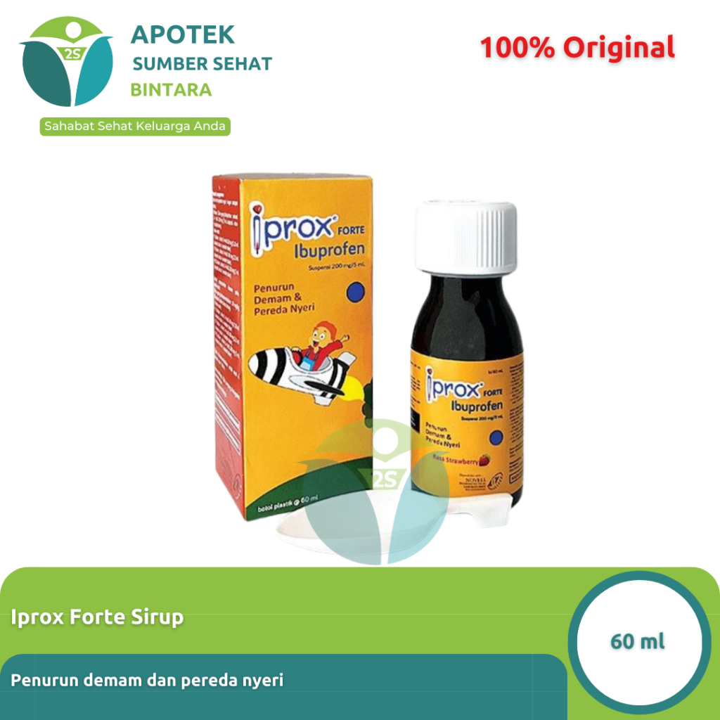 Jual Iprox Forte Sirup 60 ml Obat Demam dan Sakit Gigi Anak | Shopee ...