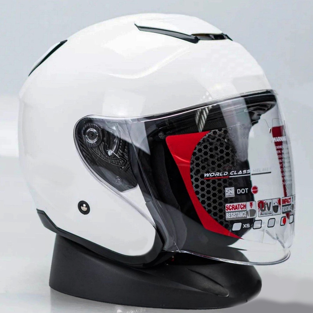 Jual Helm Half Face KBS KYOTO Putih / Helm PREMIUM Untuk Pria Dan ...