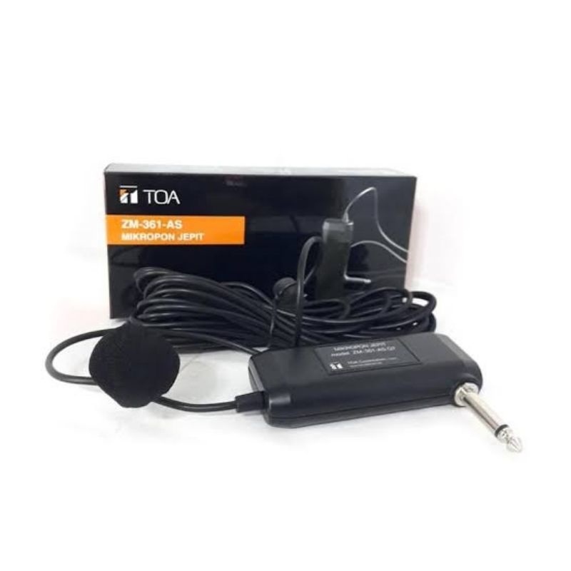 Jual Mic Jepit TOA ZM-361-AS Microphone Kancing ZM361AS ZM 361 Mik ...