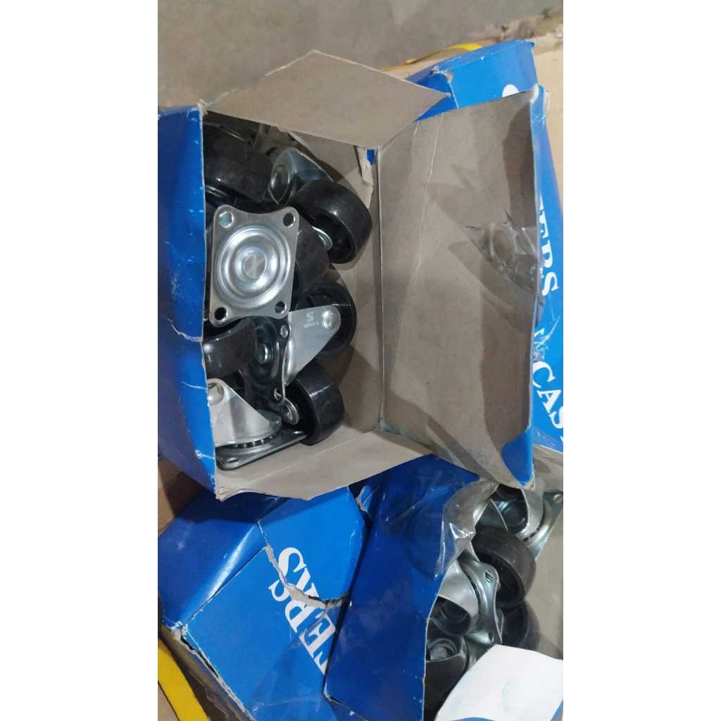 Jual Roda Kaster Roda Caster Hitam Roda Koper Ukuran 1.25 dan 1.5 Inch ...