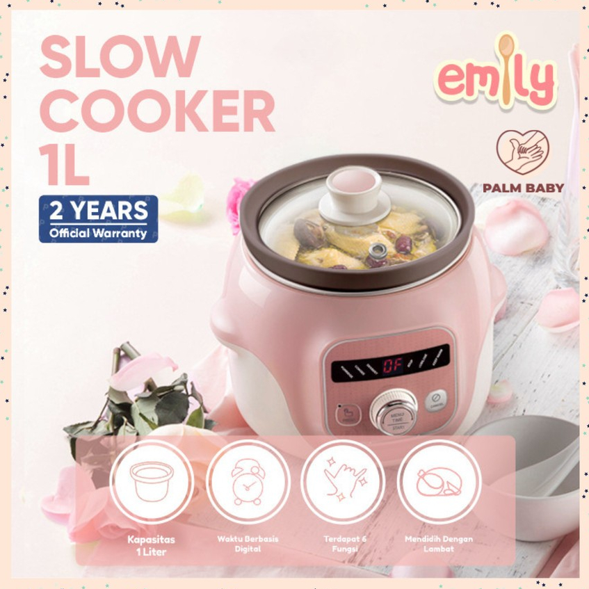 Jual Emily Slow Cooker Claypot 1L / Baby & Family Food Maker | Shopee ...