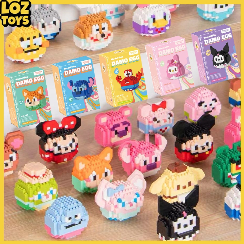 Jual LOZTOYS DIY Kartun Nano Block Bricks Mini Building Block Mainan ...