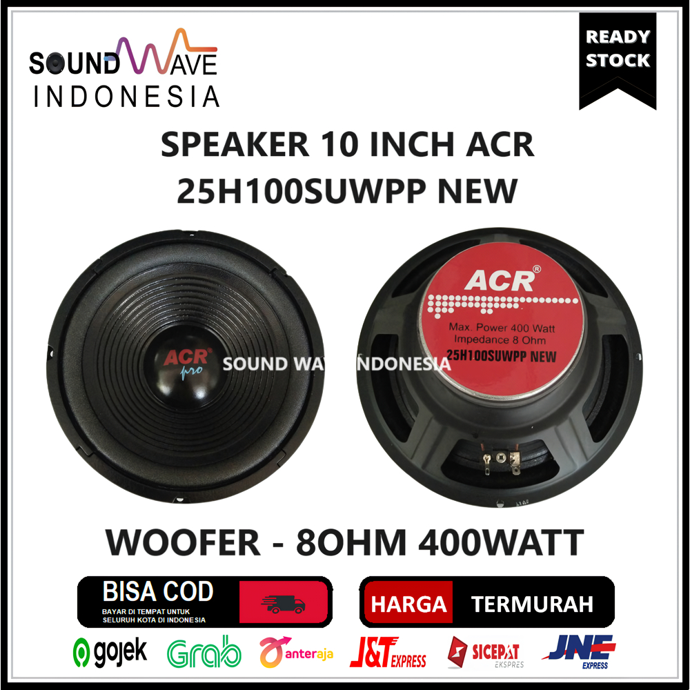 Jual SPEAKER WOOFER ACR PRO 10 INCH 25H100SUWPP NEW 8OHM 400WATT ...