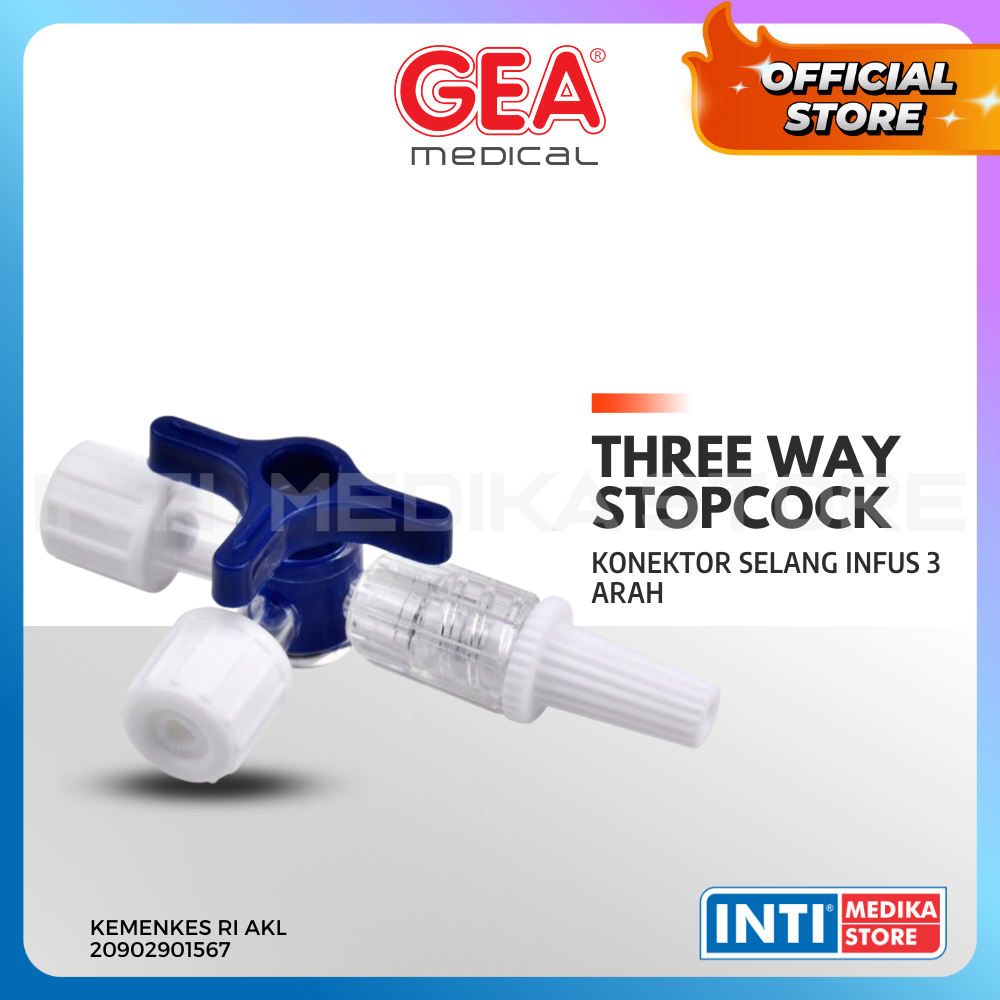 Jual GEA - Three Way Stopcock | Konektor Selang Infus 3 Arah | Shopee ...