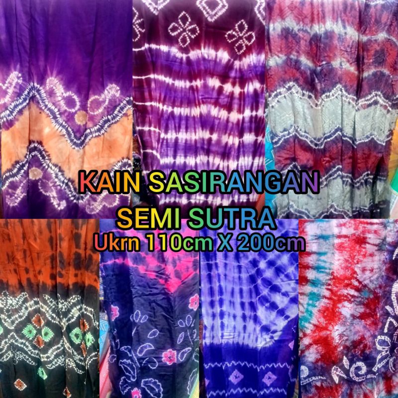 Jual kain SASIRANGAN SEMI SUTRA asli | Shopee Indonesia