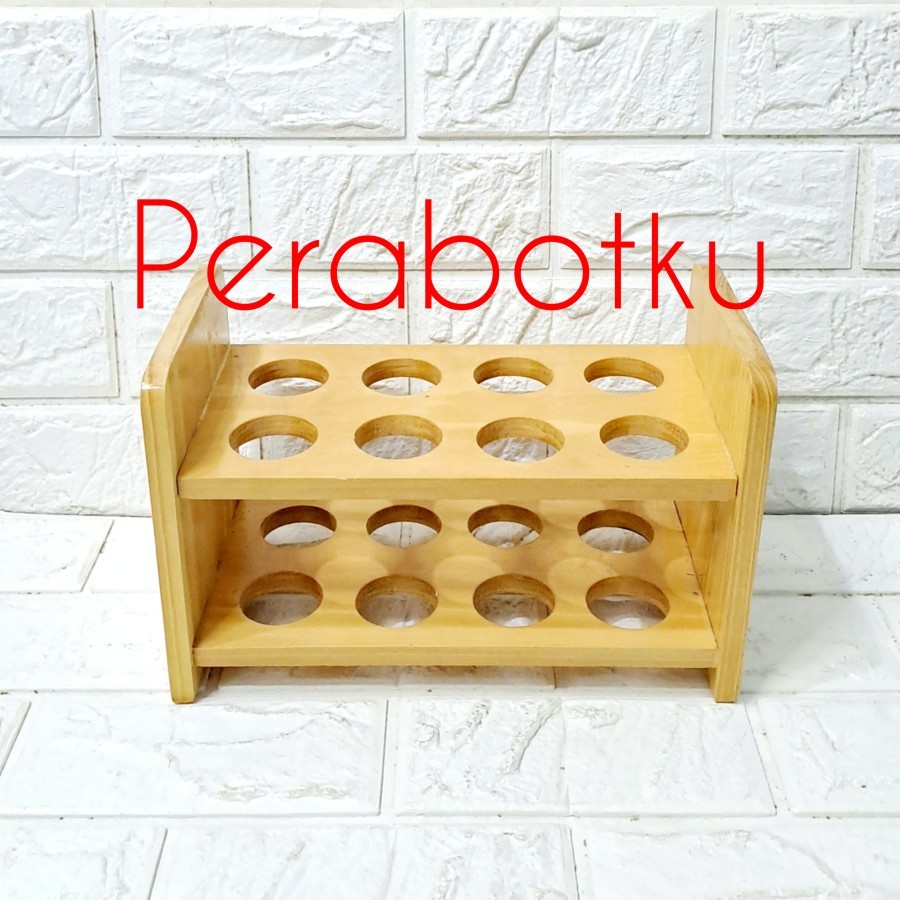 Jual Tempat Telur Kayu Kotak 16 Lubang / Wadah Penyimpanan Telor Ayam ...