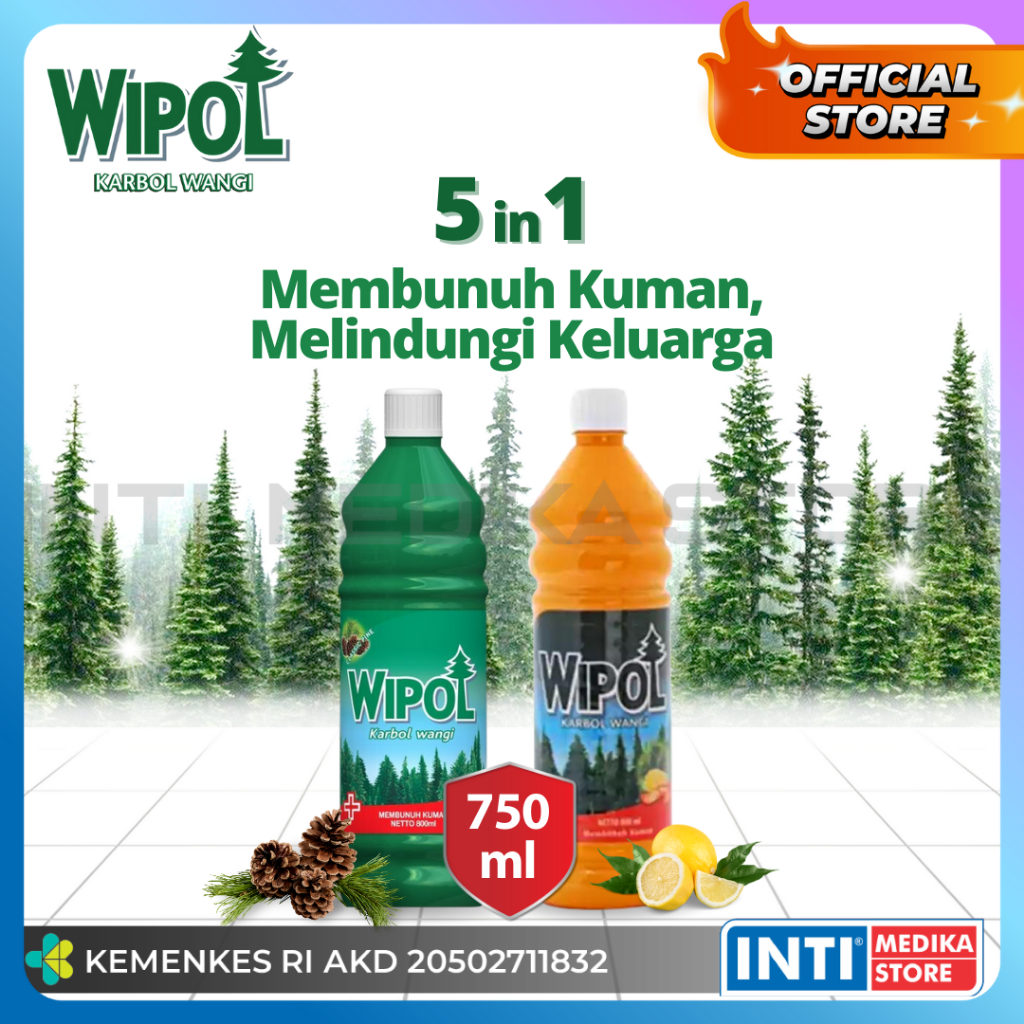 Jual WIPOL - Karbol Lantai BOTOL 750ml | Cairan Pembersih Lantai ...