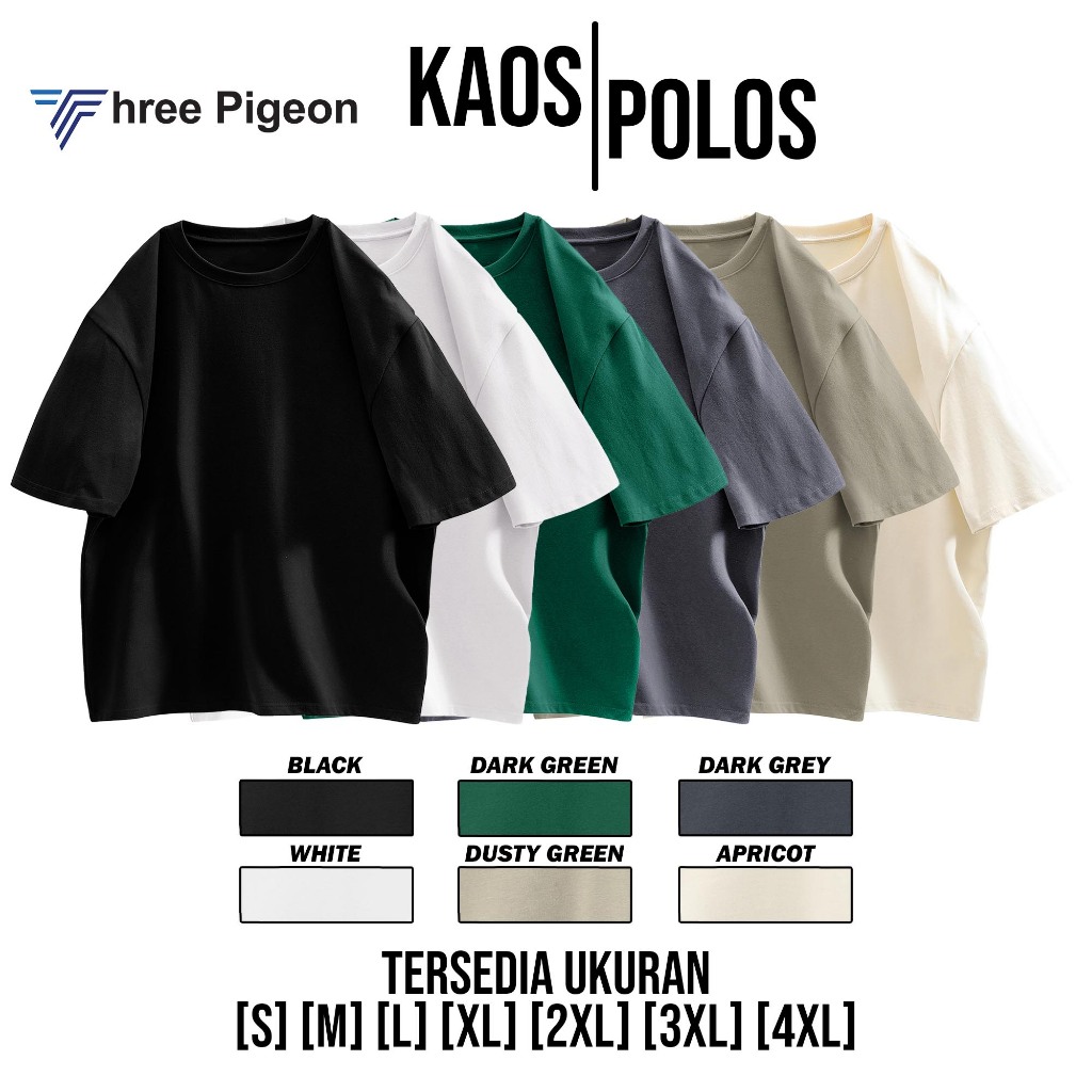 Jual Three Pigeon Premium Quick Dry T-shirt Basic Polos | Shopee Indonesia