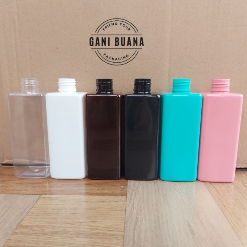 Jual BOTOL PET 250ML KOTAK VARIAN WARNA/BOTOL HOLI 250ML PET | Shopee ...