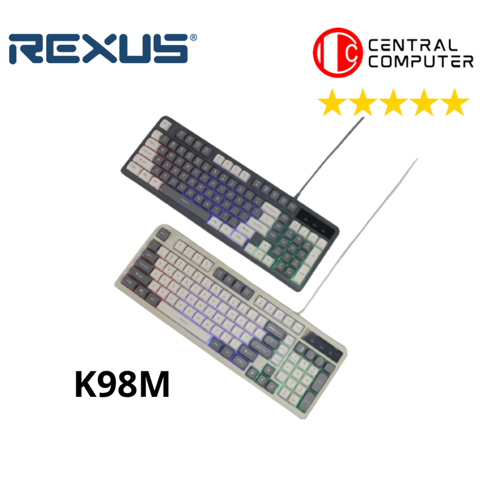 Jual Rexus K98M Battlefire Wired Keyboard Gaming Membrane Fullsize with ...