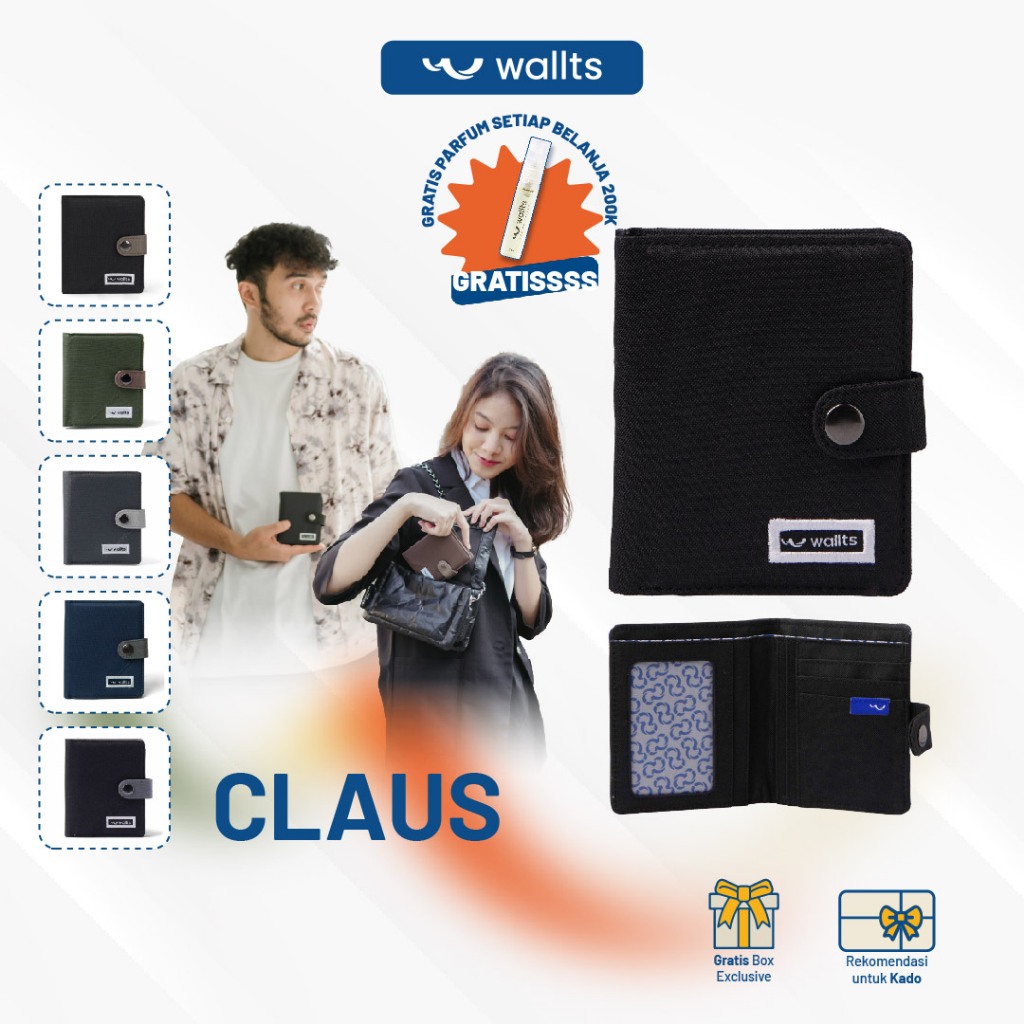 Jual Wallts Claus Polos - Dompet Lipat Pria dan Wanita | Shopee Indonesia