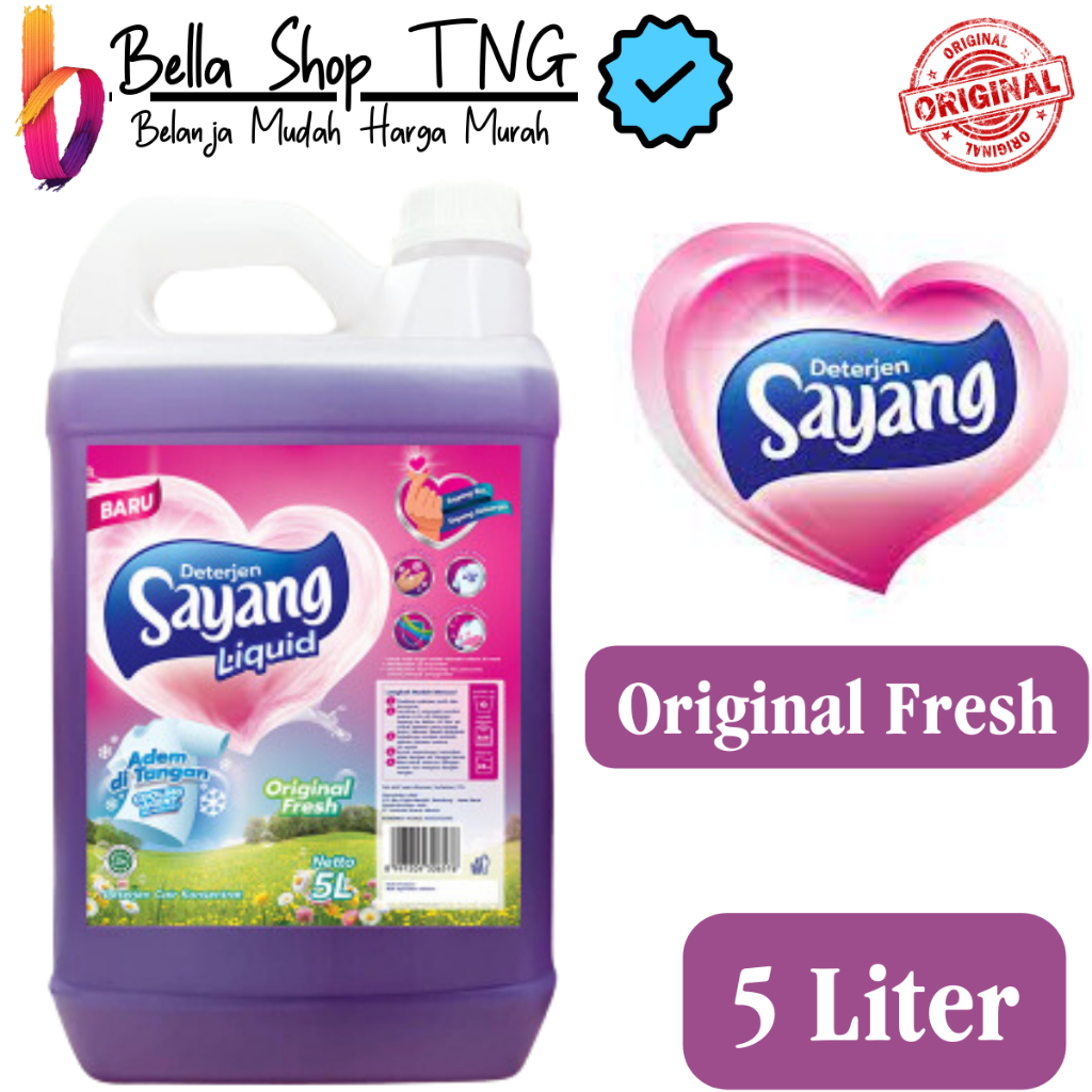 Jual Sayang Liquid Detergent Cair Original Fresh Jerigen 5 Liter ...