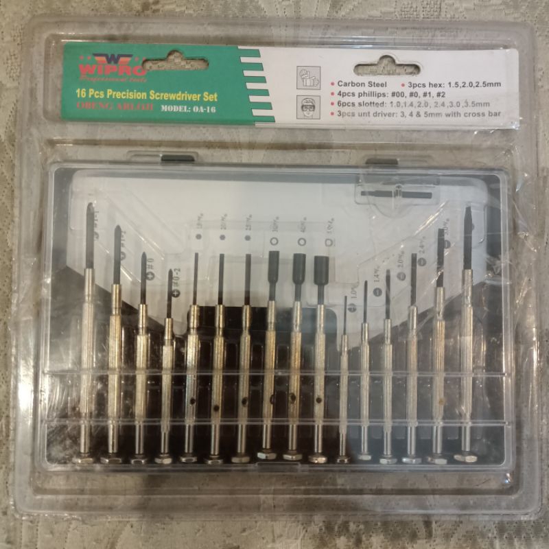 Jual Obeng jam Obeng arloji obeng HP Wipro 16pcs | Shopee Indonesia