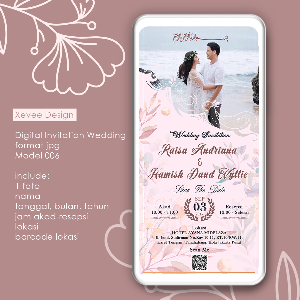 Jual UNDANGAN JPG UNDANGAN FOTO UNDANGAN DIGITAL E INVITATION UNDANGAN ...