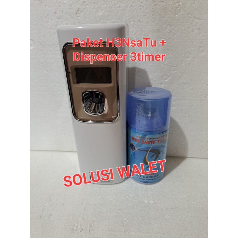 Jual Paket Aroma Walet H3NsaTu + dispenser 3 timer untuk rumah burung ...