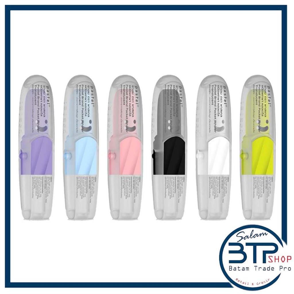 Jual BTP PASTEL INHALER TRANSLUCENT TRANSPARANT | Shopee Indonesia
