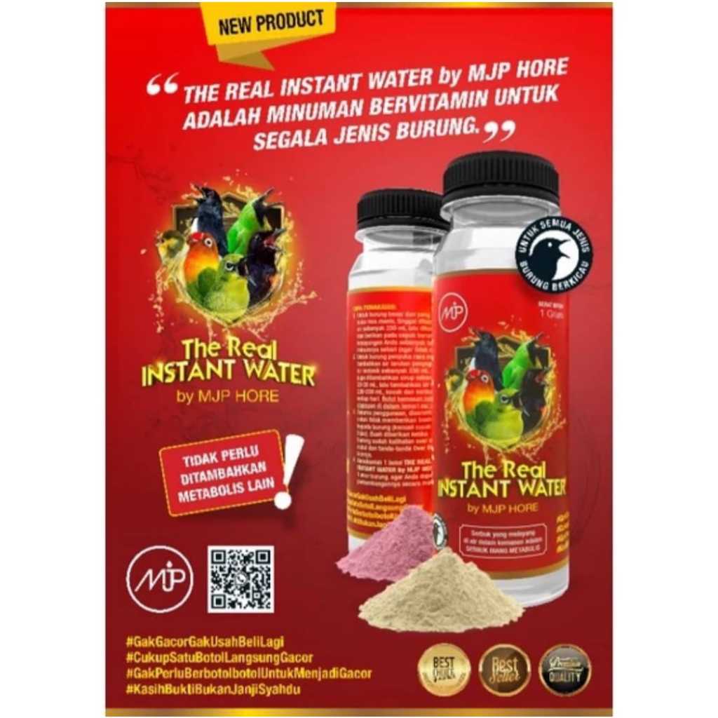 Jual The Real Instant Water Bubuk Merah by MJP HORE Minuman Bervitamin ...